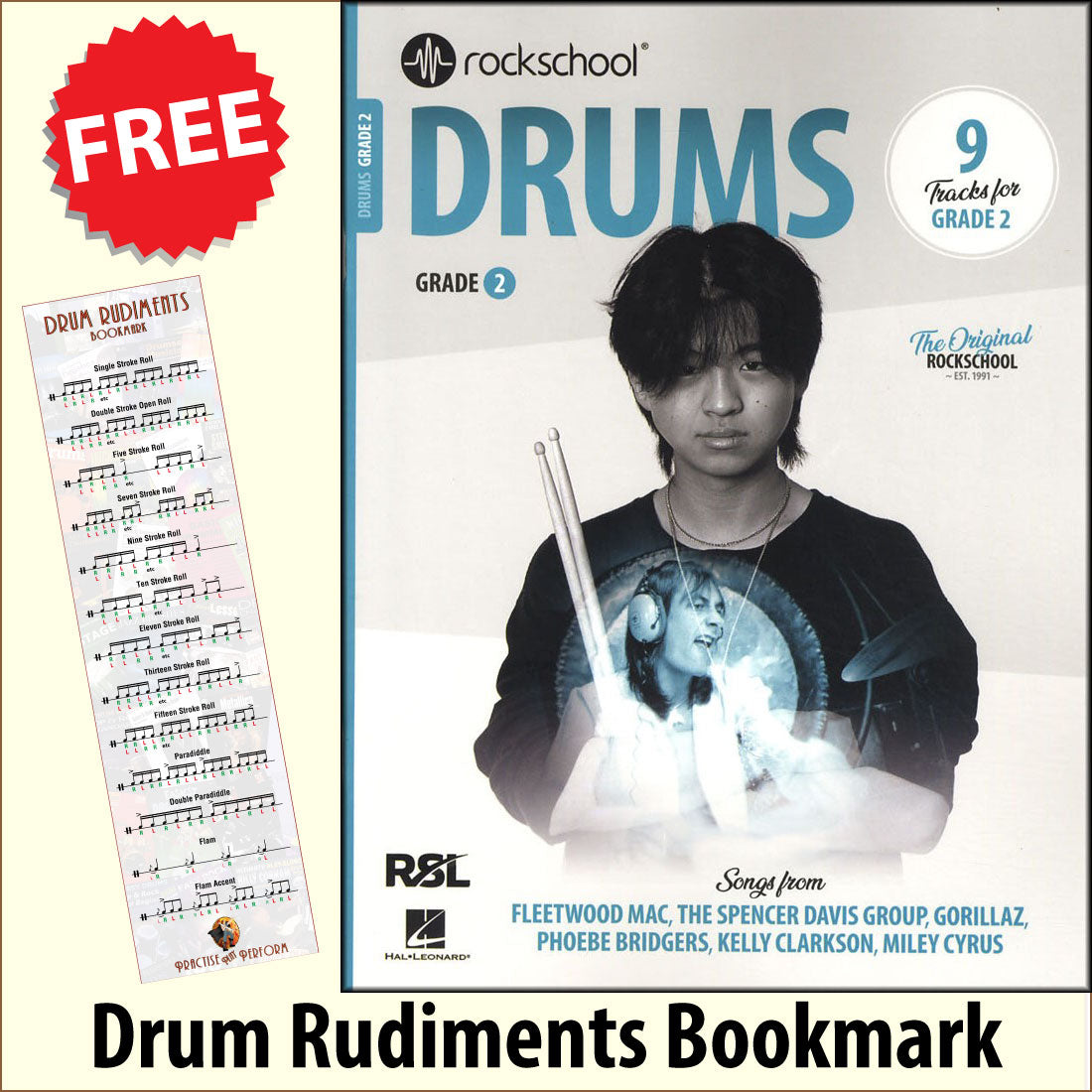 Rockschool Drums Grade 2 from 2024 – We Sell Music Books